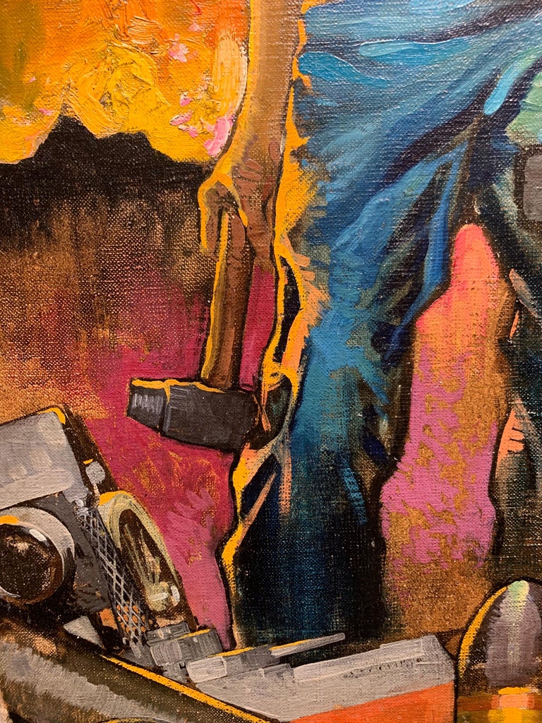 Frank Godwin - Allegory of Defense Industry (figurative male ...