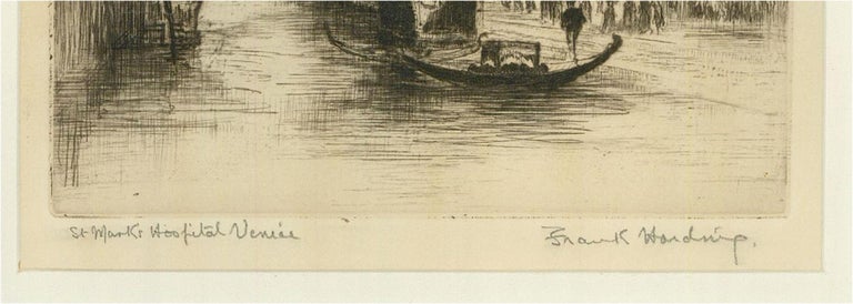 Frank Harding - Frank Harding - Early 20th Century Etching, St Mark's ...