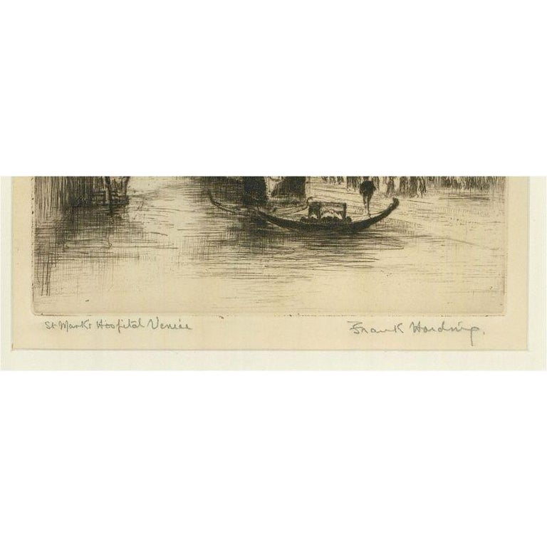 Frank Harding - Frank Harding - Early 20th Century Etching, St Mark's ...