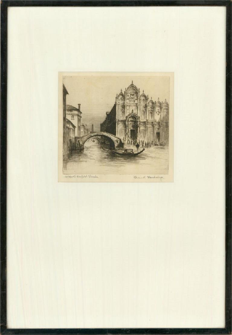 Frank Harding - Frank Harding - Early 20th Century Etching, St Mark's ...