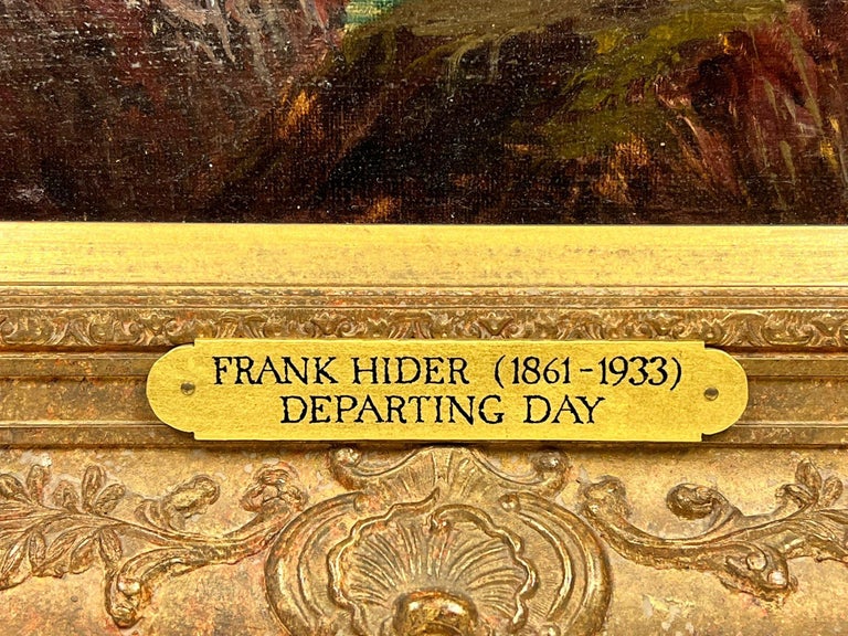 Frank Hider - Fine Antique British Oil Painting Fishing Boats Heading ...