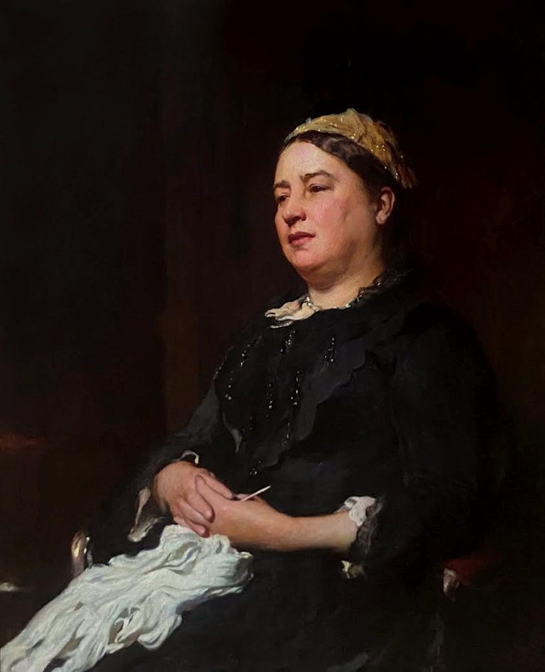 Frank Holl RA - Portrait of Miss Tonks, Signed and dated 19th Century ...
