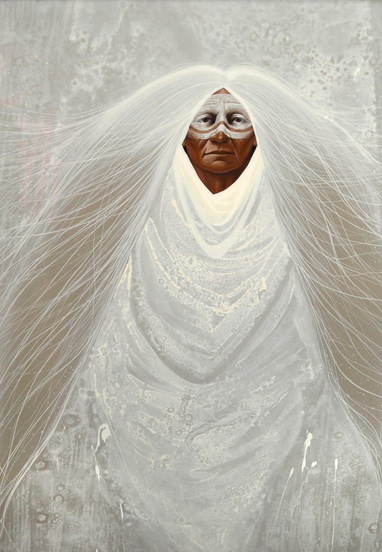 Frank Howell - "Conception" - Portrait of a Native American on a Vision ...
