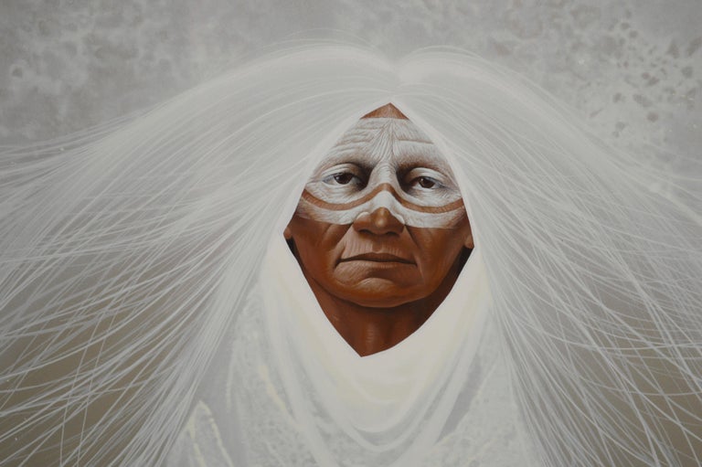 Frank Howell - "Conception" - Portrait of a Native American on a Vision ...