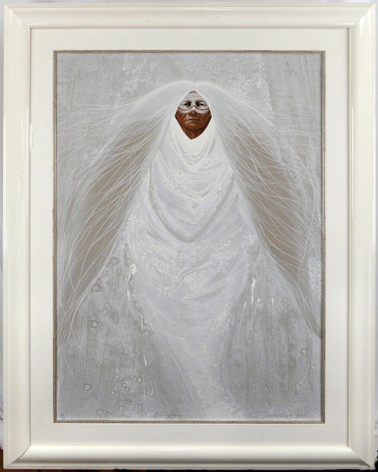 Frank Howell - "Conception" - Portrait of a Native American on a Vision ...