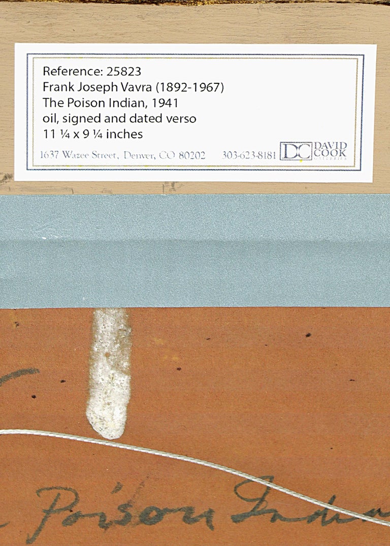 Frank Joseph Vavra - Figurative Painting in Southwest Landscape, 1940s ...