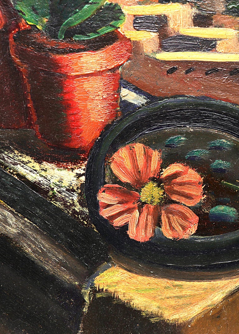 Frank Joseph Vavra - Figurative Painting in Southwest Landscape, 1940s ...