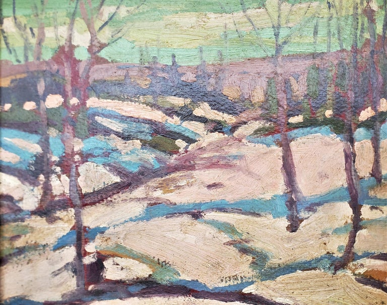 Frank Leonard Brooks Attributed Canadian Antique Oil Painting on Canvas ...