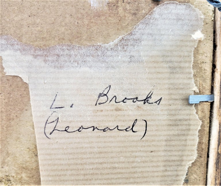 Frank Leonard Brooks Attributed Canadian Antique Oil Painting on Canvas Board For Sale at 1stDibs