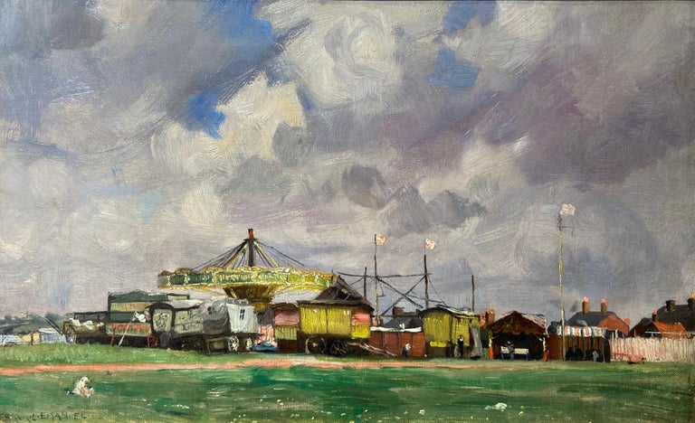 Frank Lewis Emanuel - Southend Fair Oil Landscape 20th Century For Sale ...