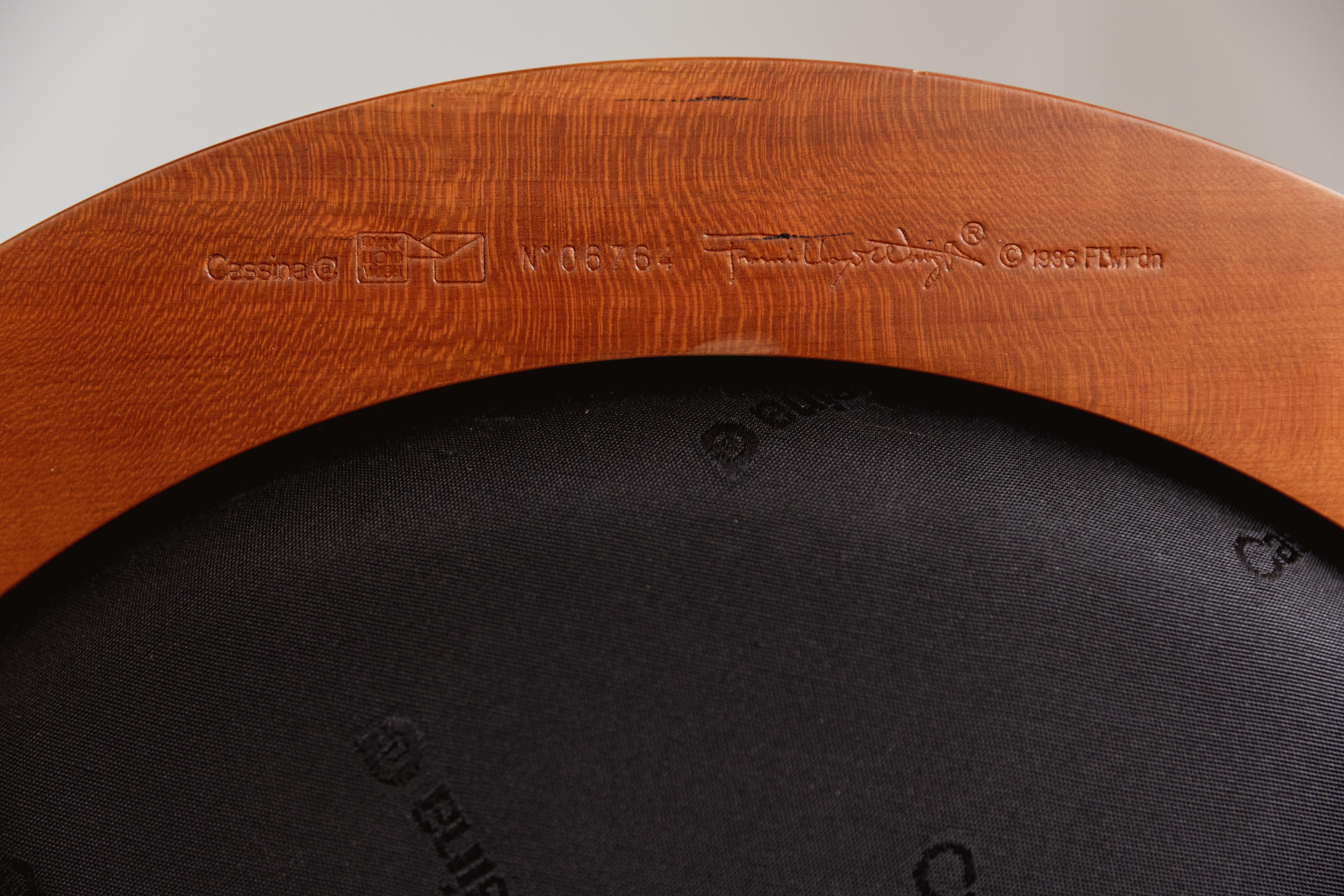 Frank Lloyd Wright "Barrel" Chairs for Cassina, 1937 For Sale at 1stDibs