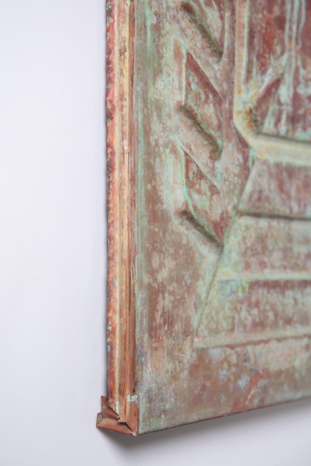 Frank Lloyd Wright Custom Architectual Copper Relief Panel from Price ...