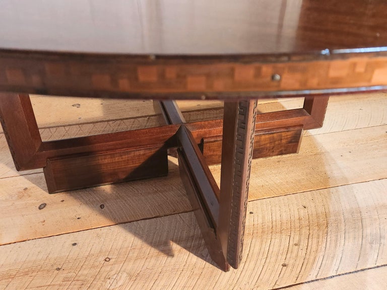 Frank Lloyd Wright Mahogany Game Table Risers Heritage Henredon ...