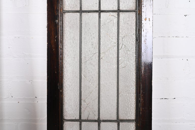 Frank Lloyd Wright Style Prairie School Arts and Crafts Stained Glass ...