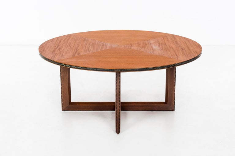 Frank Lloyd Wright Taliesin Low Round Dining Table at 1stDibs