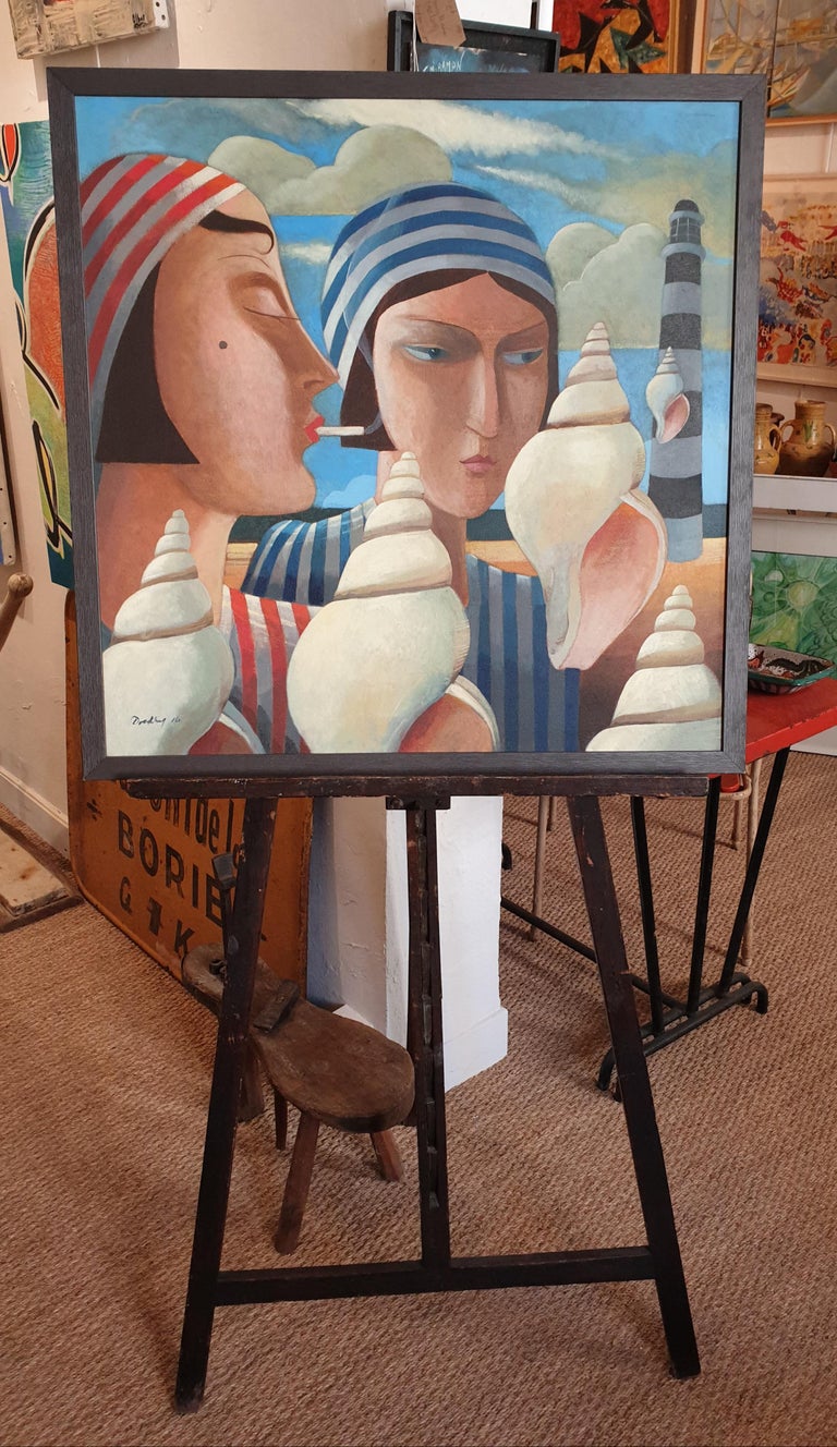 Frank McLean Docherty - 'Life's a Beach!'. Large Surrealist ...