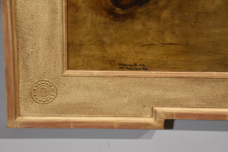 Frank Moss Bennett - Oil Painting by Frank Moss Bennett "Portrait of ...