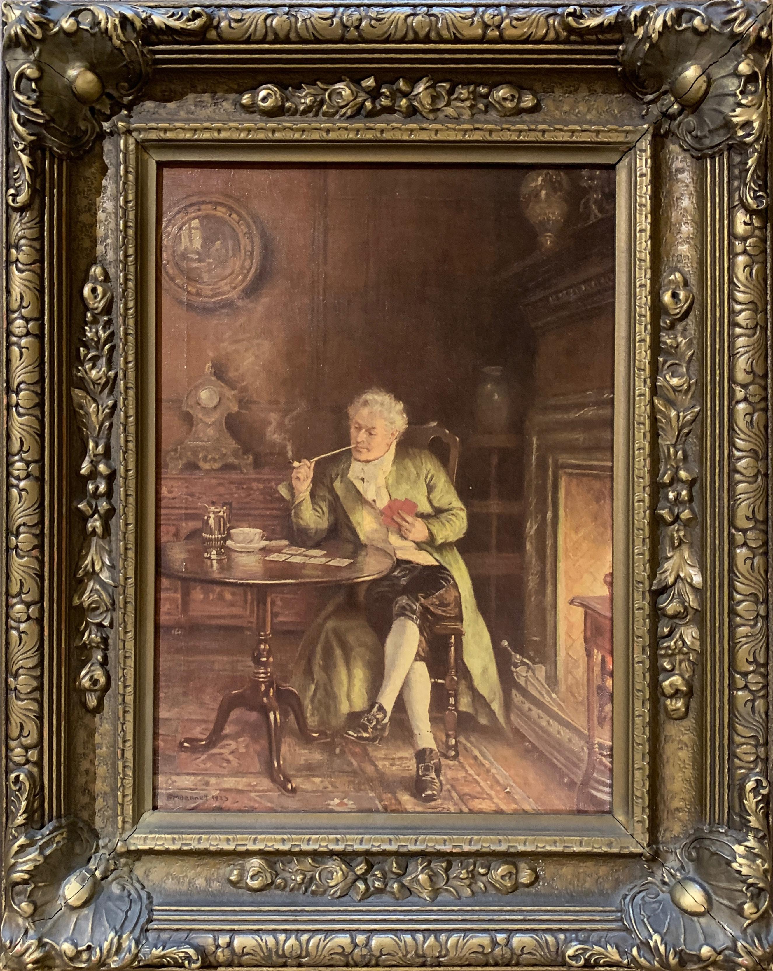 Frank Moss Bennett - Pair of English Portrait Interiorscape Oil ...