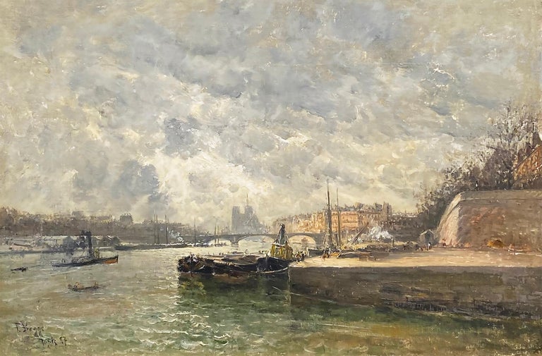 Frank Myers Boggs - La Seine, Paris For Sale at 1stDibs