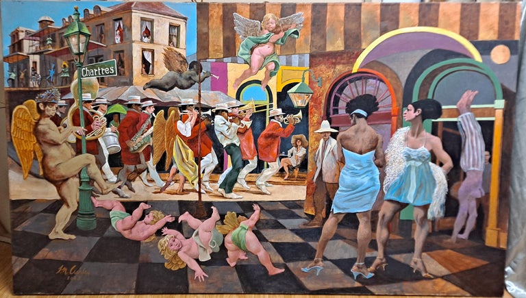 Frank Nelson Ashley - Monumental Original Painting by Frank Ashley ...