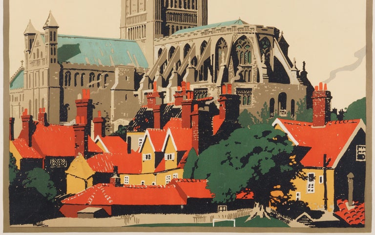 Frank Newbould - Norwich – The Cathedral Route Original Vintage British ...