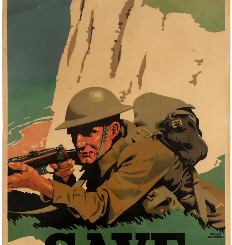 Frank Newbould - Original WWII Home Front Poster Post Office Bank Save ...