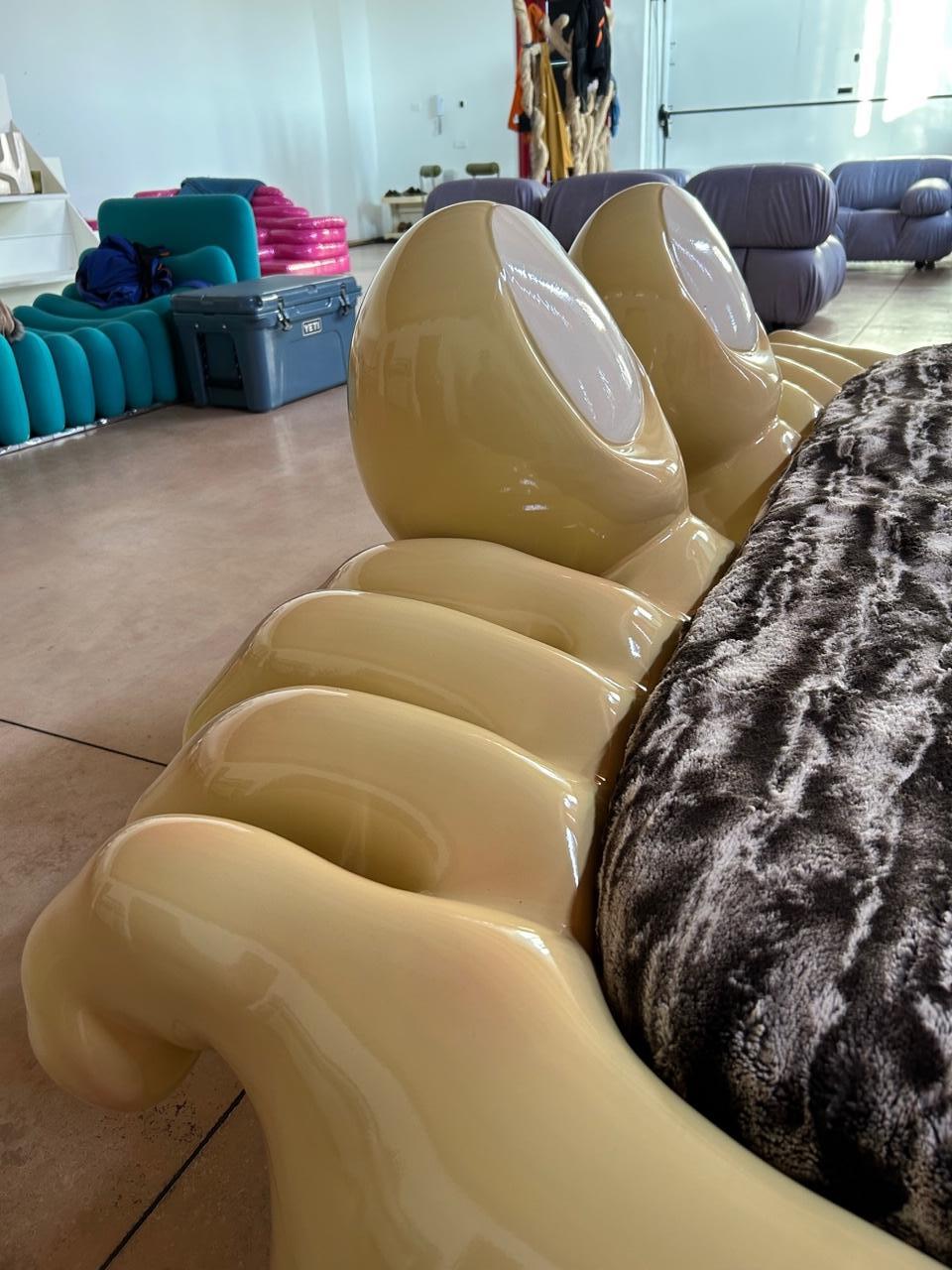 Frank Oelke double bed Pedus, 1970s For Sale at 1stDibs