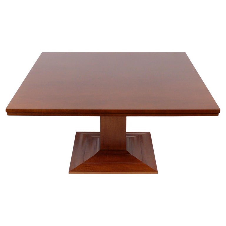 Frank Pollaro Custom Large Square Dining Table For Sale at 1stDibs
