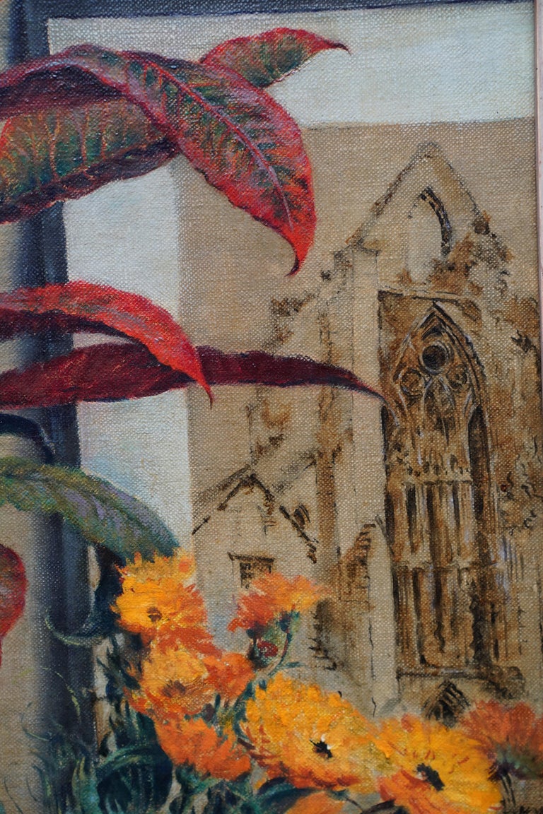 Frank Potter - Still Life of Marigolds and Terracotta Pots - British ...