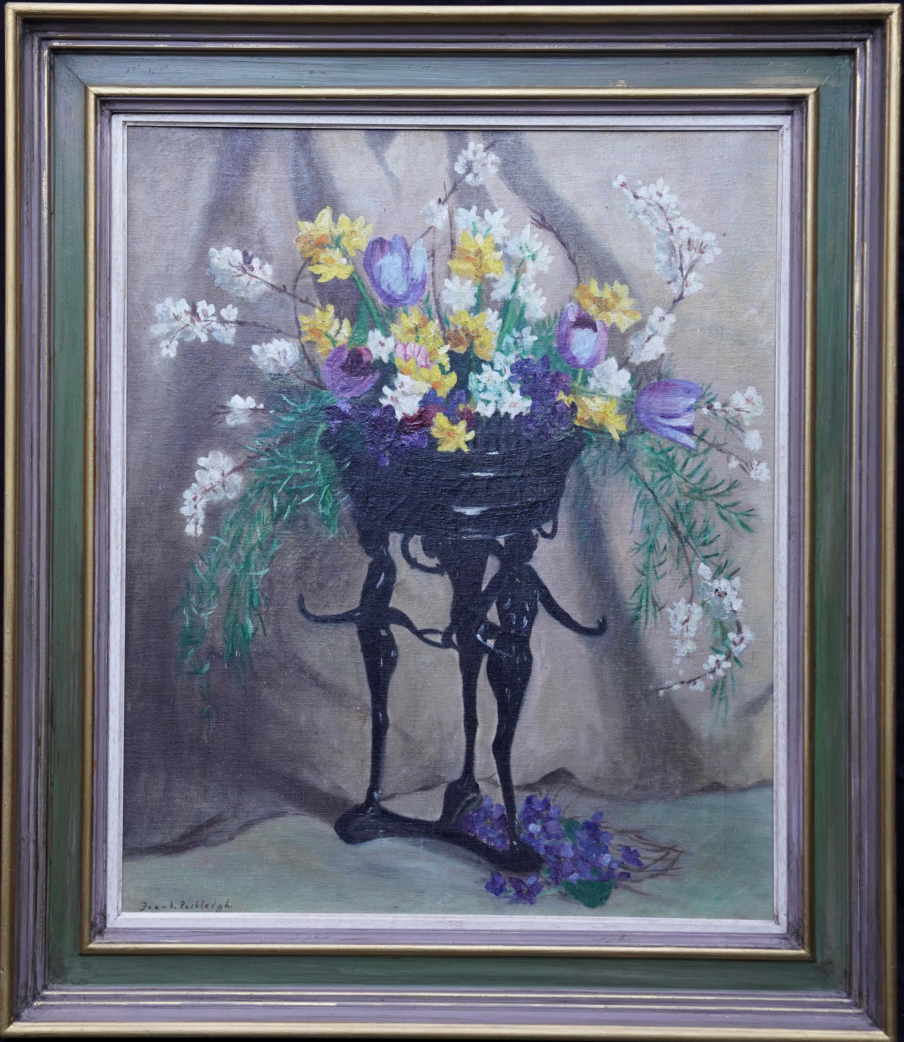 Ernest Voegeli - Vase and green book For Sale at 1stDibs