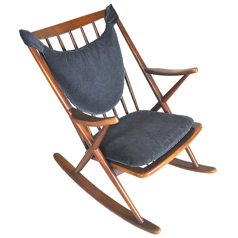 Frank Reenskaug Rocking Chair, 1962, Denmark at 1stDibs