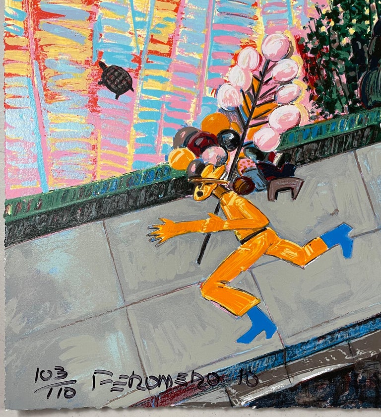 Frank Romero - Arrest of the Paleteros, by Frank Romero For Sale at 1stDibs