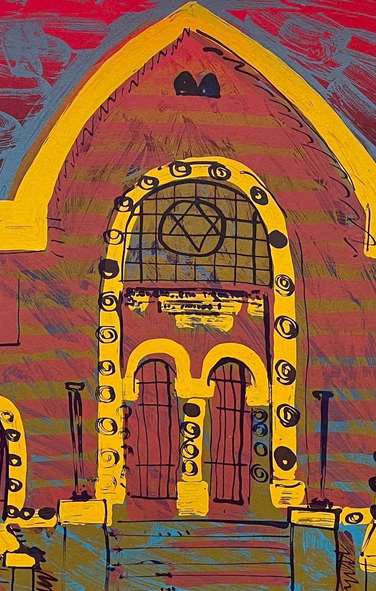 Frank Romero - Breed Street Shul, by Frank Romero at 1stDibs
