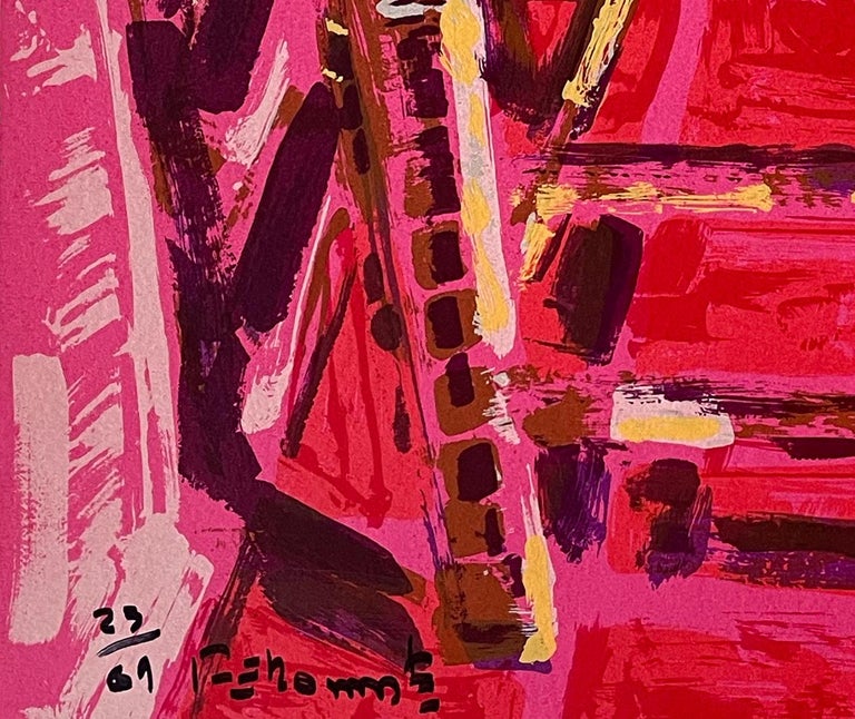 Frank Romero - Red Chair, by Chicano artist Frank Romero at 1stDibs