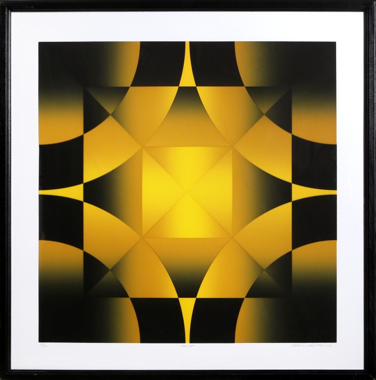 Frank Rowland - Gamut, Op Art Screenprint by Mark Rowland For Sale at ...