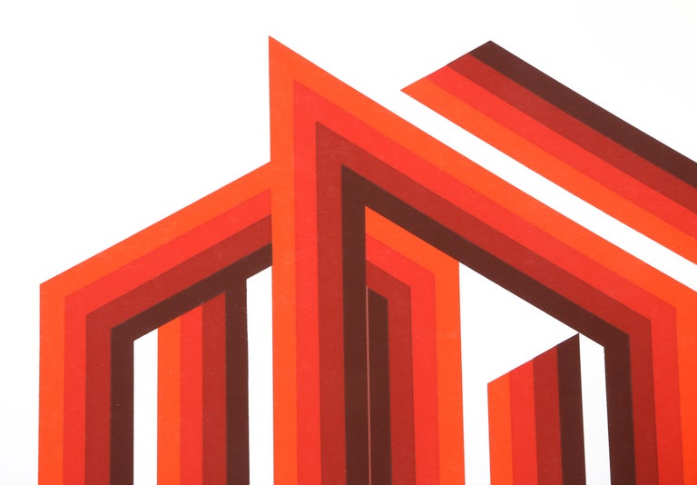 Frank Rowland - Race, Op Art Screenprint by Frank Rowland at 1stDibs