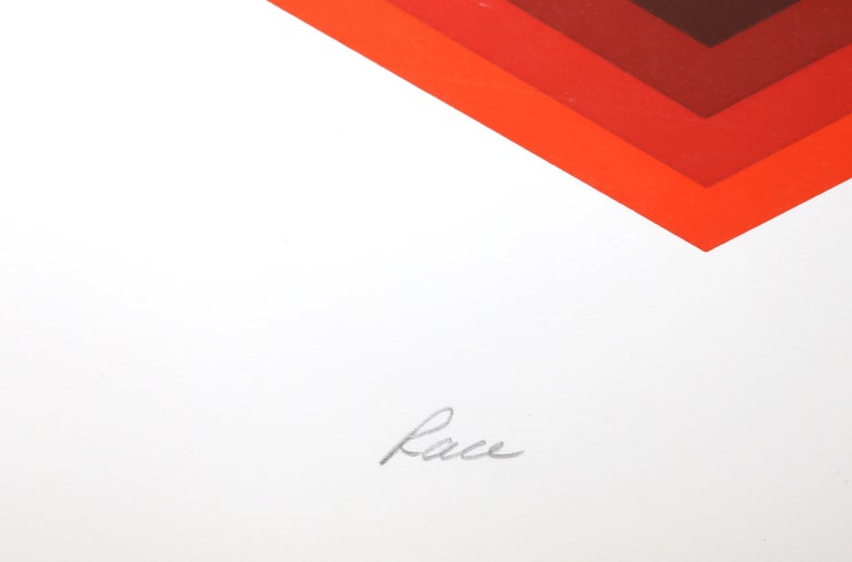 Frank Rowland - Race, Op Art Screenprint by Frank Rowland at 1stDibs