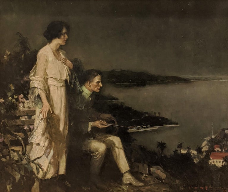 Frank Schoonover - Under the Silk For Sale at 1stDibs