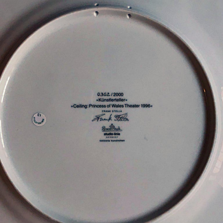 Frank Stella - Porcelain Plate based upon Princess of Wales Theatre ...