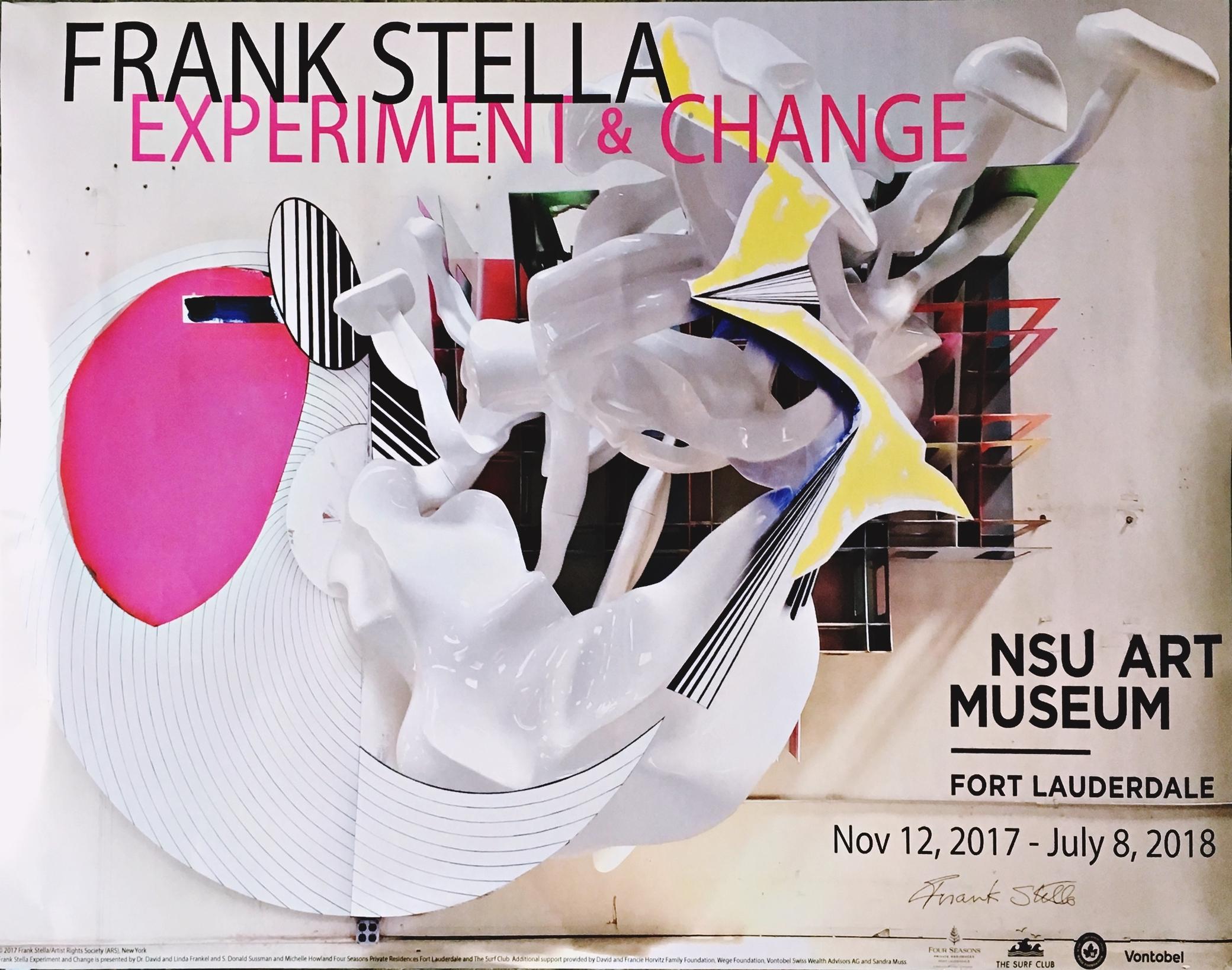 Frank Stella - Experiment and Change (Hand Signed) For Sale at 1stDibs