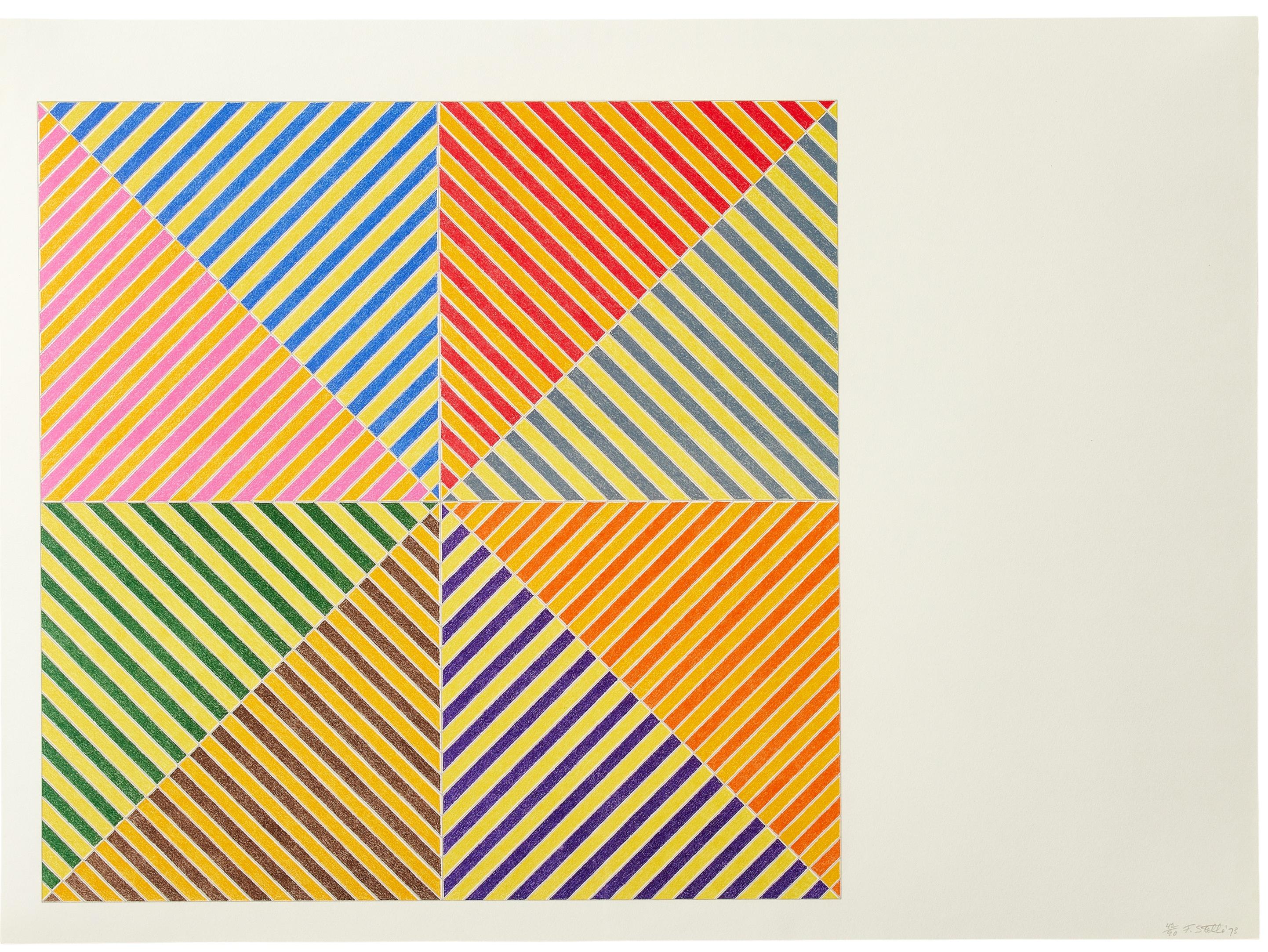 Frank Stella - 1980 Democratic Convention Frank Stella colorful vintage ...
