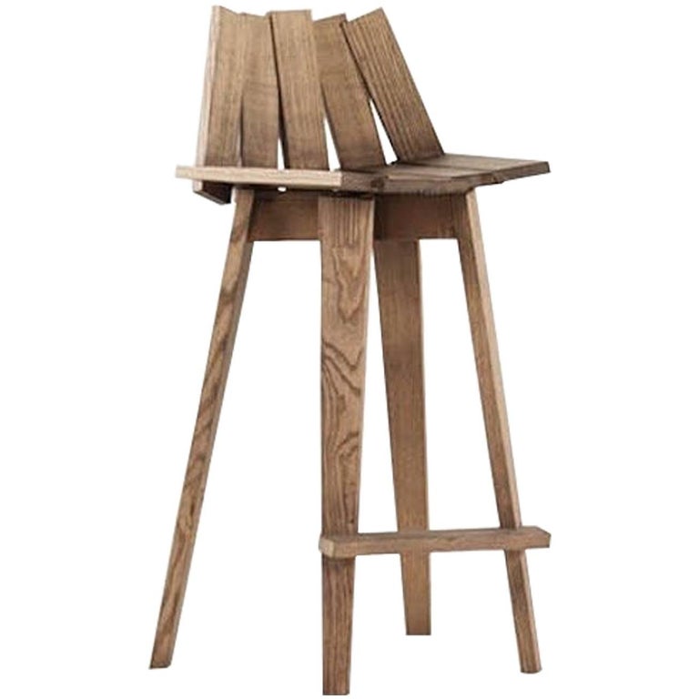 Frank Stool in Natural Finish by Alessandra Baldereschi and Mogg For ...