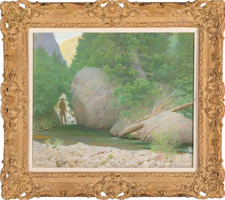 Frank Vincent Dumond - Trout Rock- American Impressionist For Sale at ...