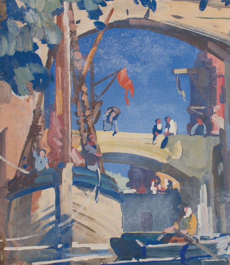 Frank Wilcox - Venetian Canal For Sale at 1stDibs