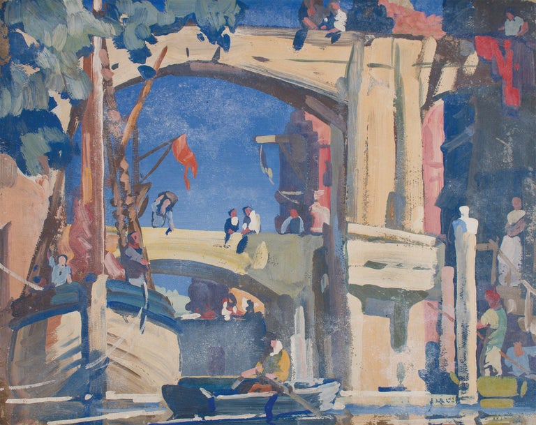 Frank Wilcox - Venetian Canal For Sale at 1stDibs