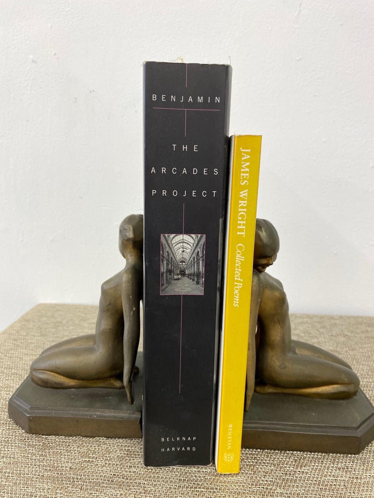 Frankart Kneeling Lady Bookends B412 For Sale at 1stDibs