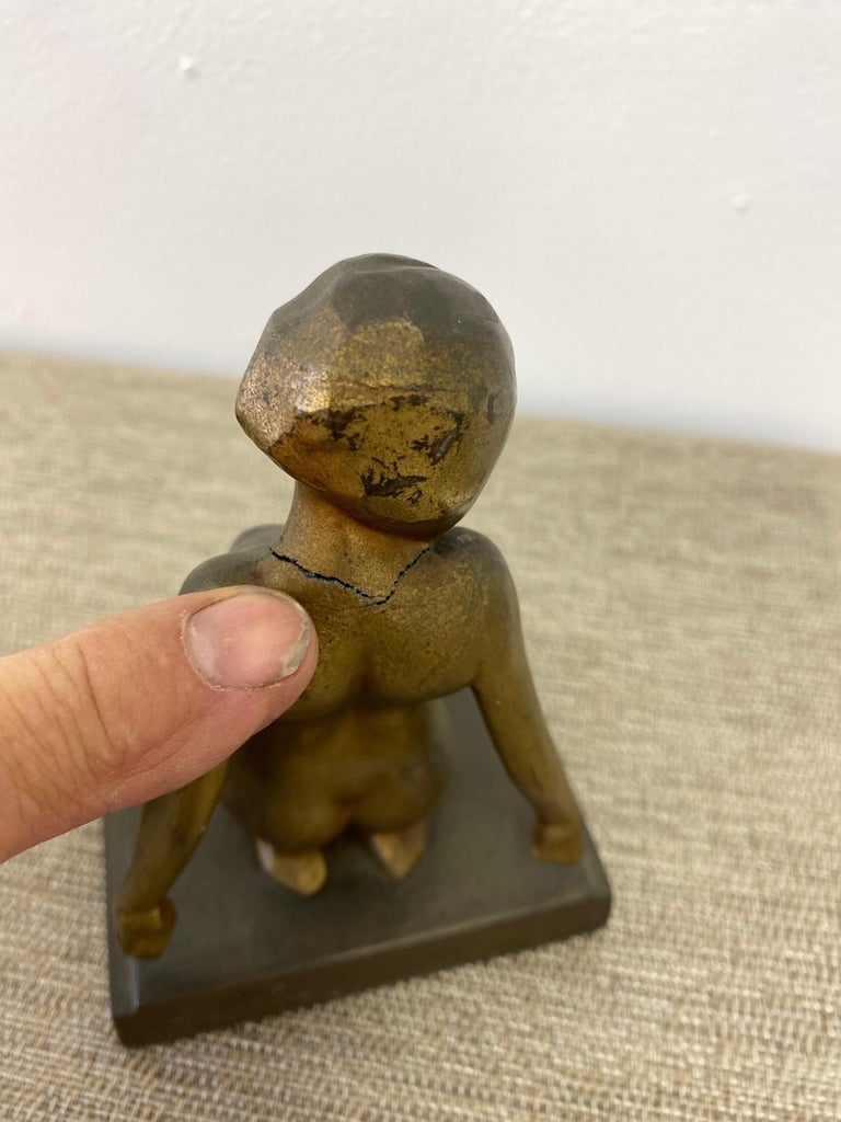 Frankart Kneeling Lady Bookends B412 For Sale at 1stDibs