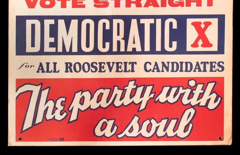 Franklin D. Roosevelt 1936 Campaign Poster: "The Man with a Heart ...