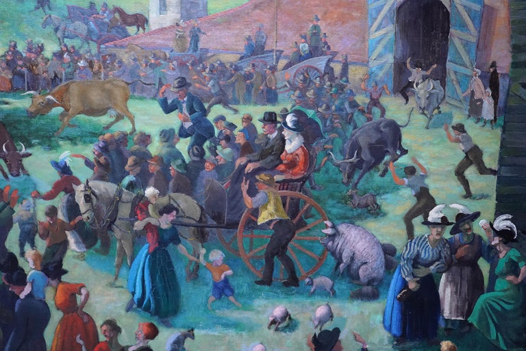 Franklin White - Village Auction - British Slade School Art Deco ...