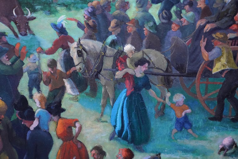 Franklin White - Village Auction - British Slade School Art Deco ...